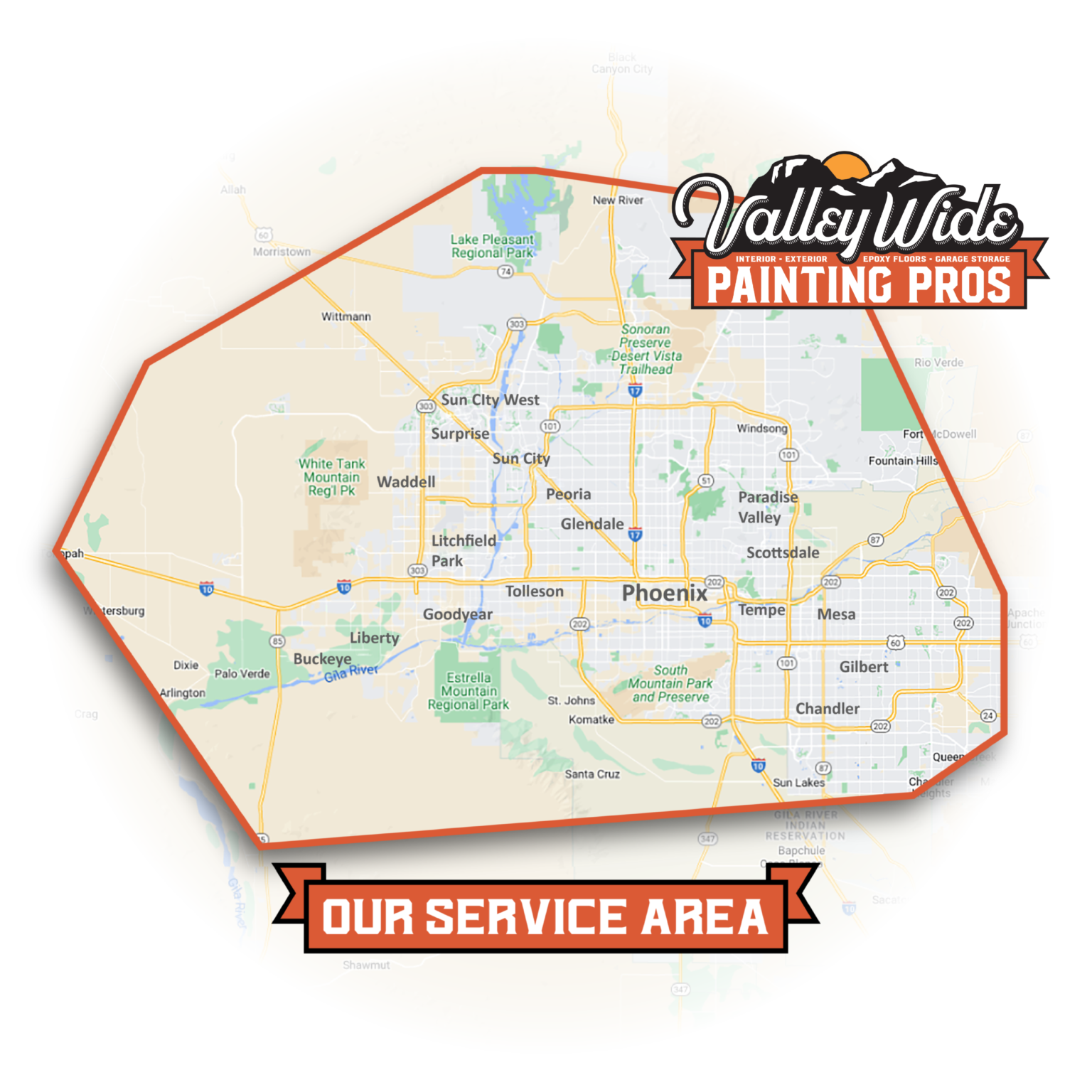 Service Area - Valley Wide Painting Pros